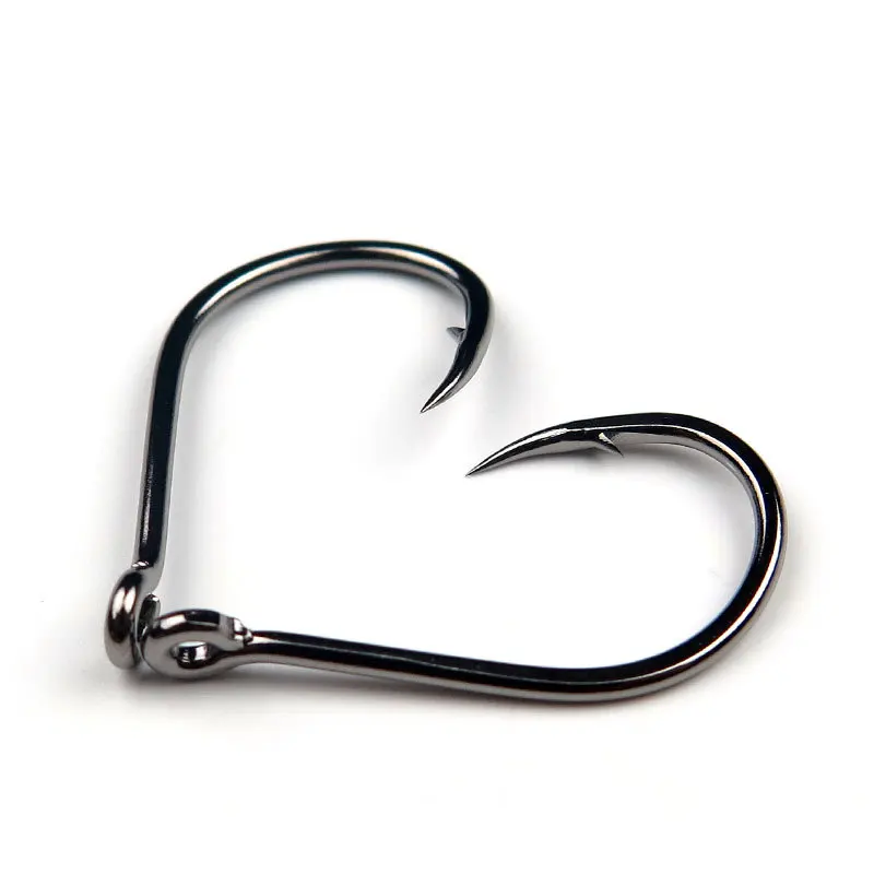 Thetime-100-Pcs-lot-Chinu-Ring-High-Carbon-Steel-Fishing-Hooks-Super ...