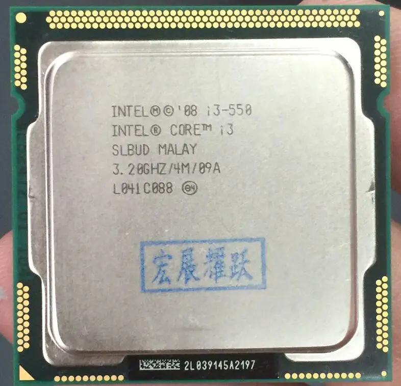 인텔 코어 i3 550 I3 550 듀얼 코어 프로세서 (4M 캐시, 3.20 GHz) LGA1156 데스크탑 CPU 100% ...