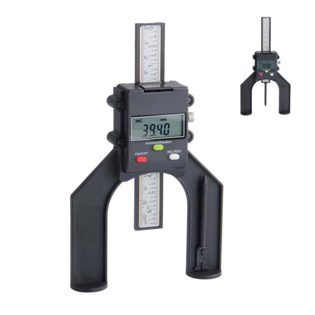 Digital Depth Gauge 80mm With Magnetic Feet LCD Height Gauges Calipers ...