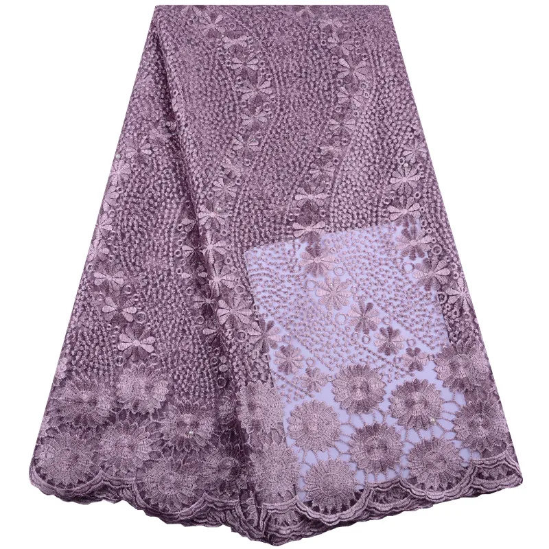 Latest African Lace Fabric 2019 High Quality Pink Lace Fabric With ...