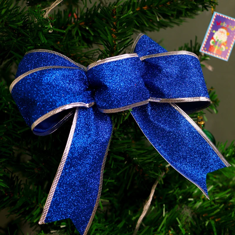 Blue Christmas Bows