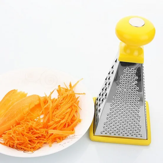 1pc 4 Sided Stainless Steel Multifunctional Grater Nutmeg Cheese Vegetable Grater For Kitchen