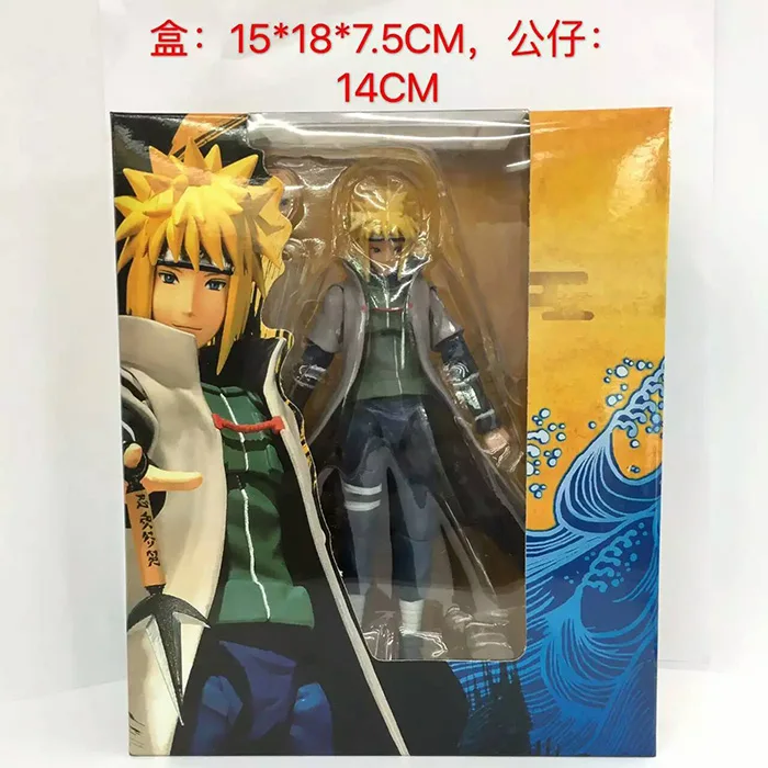 Free Shipping 6" Anime Naruto Namikaze Minato Moveable Boxed 14cm PVC ...