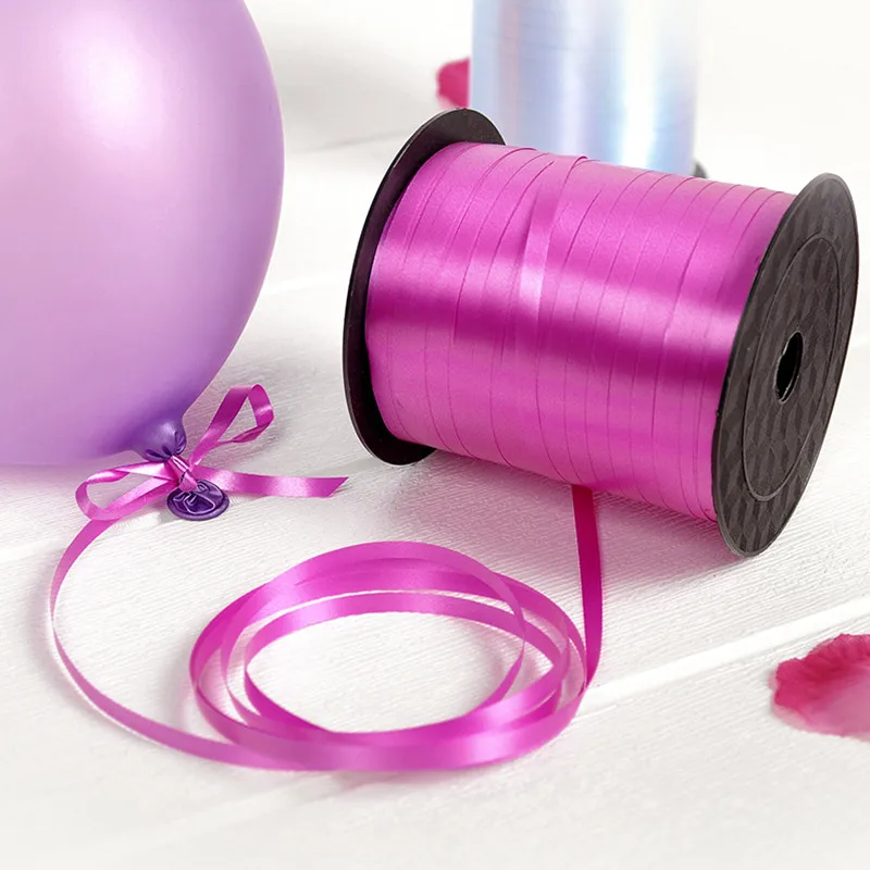 90 M 100 yards Balloons Ribbon Satin Wedding Balloon Ribbon Roll diy ...