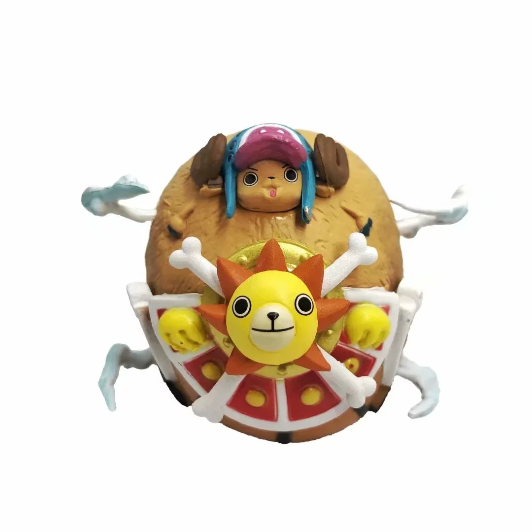 5.5cm One Piece Thousand Sunny Pirate Ship boat chopper in deep sea ...
