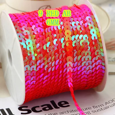 100-Yards-6mm-AB-Multi-Colored-Sequin-Trim-Sequins-Ribbon-Sold-per ...