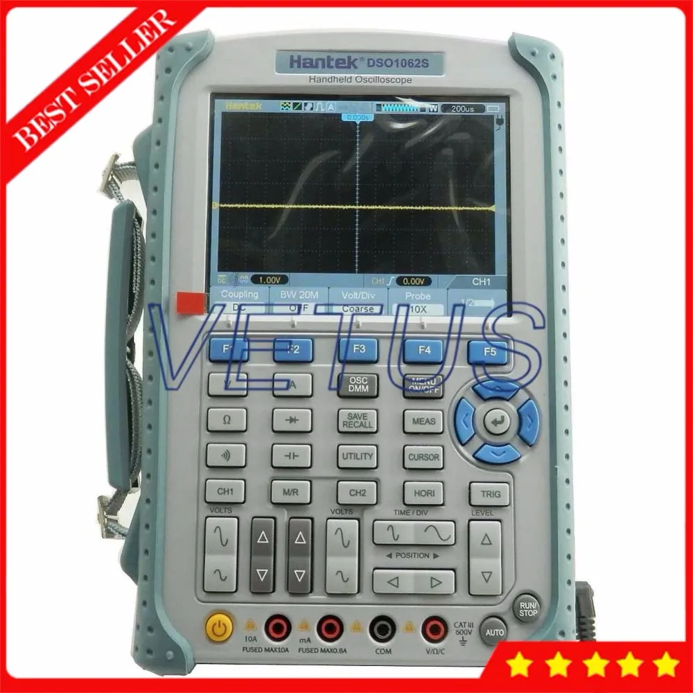 Hantek DSO1062S Portable Handheld Oscilloscope with digital Isolated ...