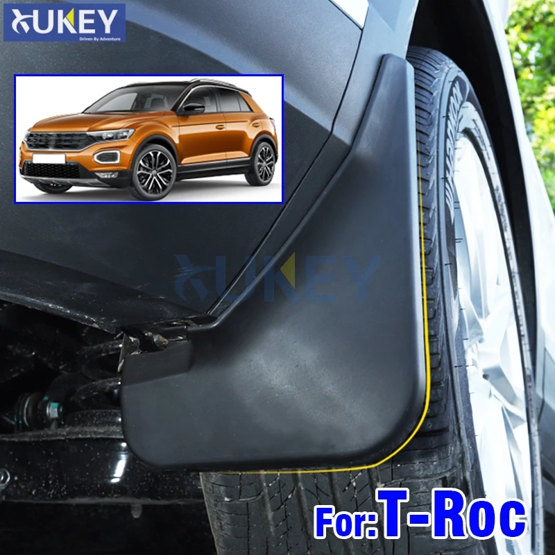 4Pcsชุดแม่พิมพ์MudflapsสำหรับVW T ROC T Roc TRoc 2017 2018 2019 ...