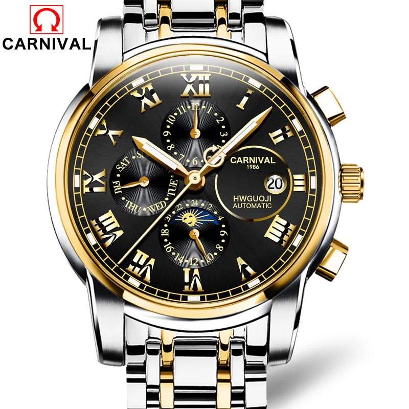 CARNIVAL-Luxury-Brand-Watch-Classic-Men-Waterproof-Automatic-Mechanical ...