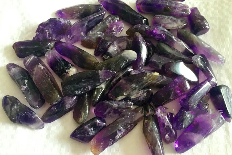 1000g natural cristal de quartzo longo listra pedra de ametista pedra ...