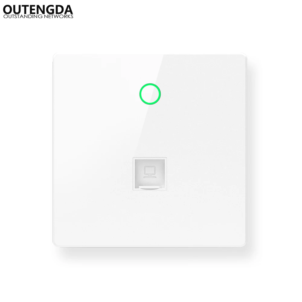 300Mbps Indoor 86 Wall Socket WiFi in Wall Access Point Wireless AP WAN ...