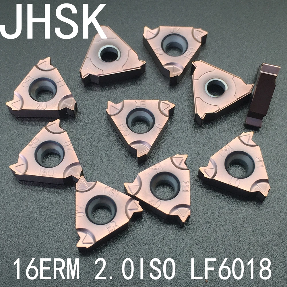 10 Uds 16ERM 2.0ISO insertos de carburo de recubrimiento de CVD cortar ...
