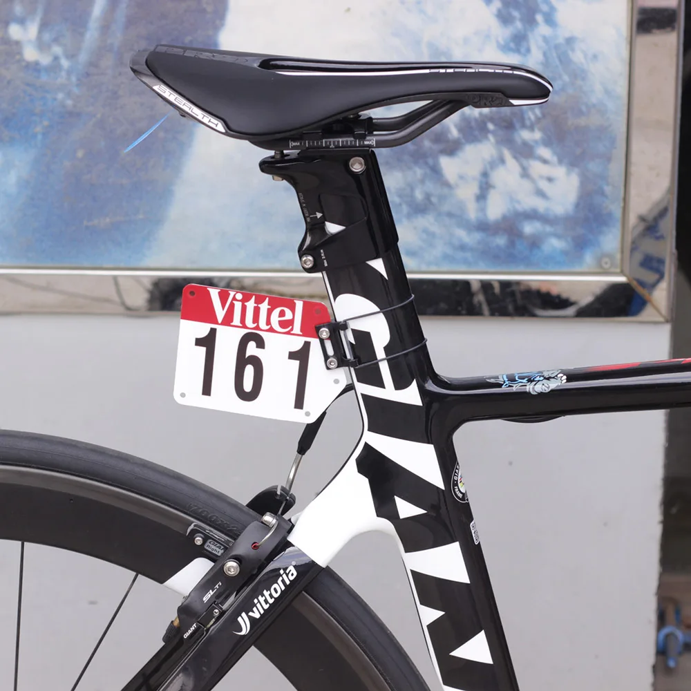 DIY MTB Bike Triathlon Racing Number Plate Mount Holder Cycling Plate ...