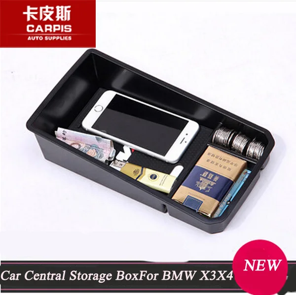 Car Central Armrest Storage Box Container Tray Organizer For BMW X3 X4 ...