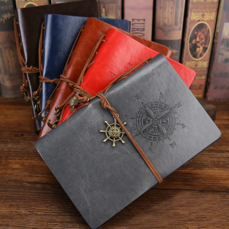 MEIKENG 1PC 75 Sheets Vintage Loose Leaf Notebook Memo Pad Notepad ...