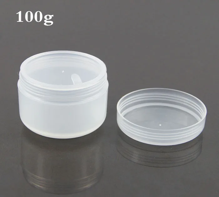 50pcs 100g plastic cream frosted pp makeup jar, 100 g cosmetic ...