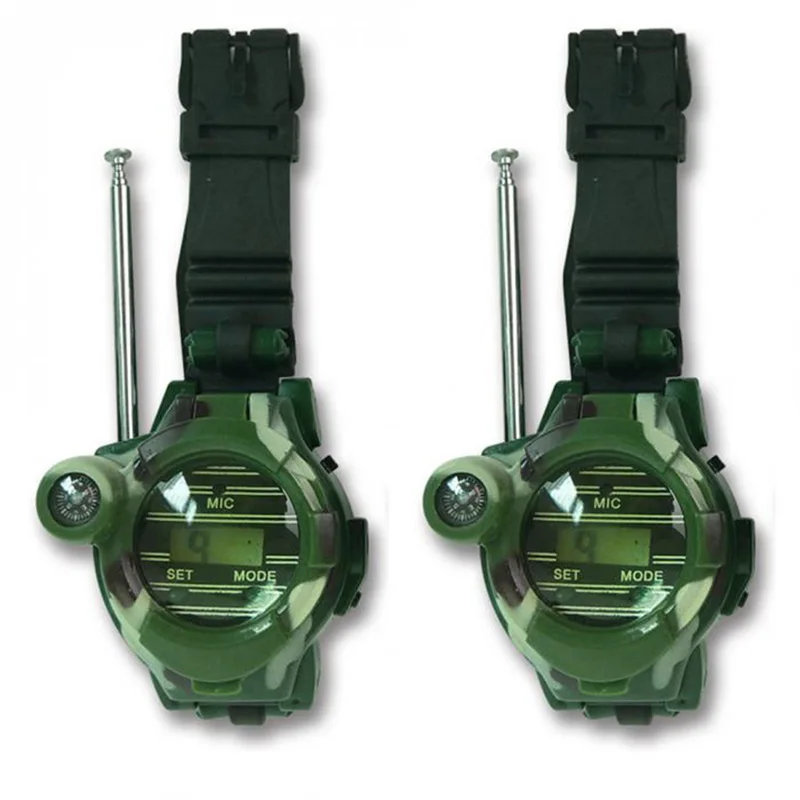 2Pcs Children Walkie talkie Toy Camouflage Military 7 In 1 Watch ...