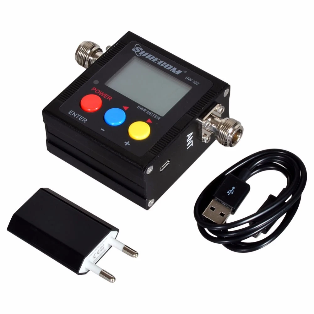 Vswr Swr Power Meter Hf Ham 1.8 525 Anysecu SW-102 125-525Mhz Digital ...