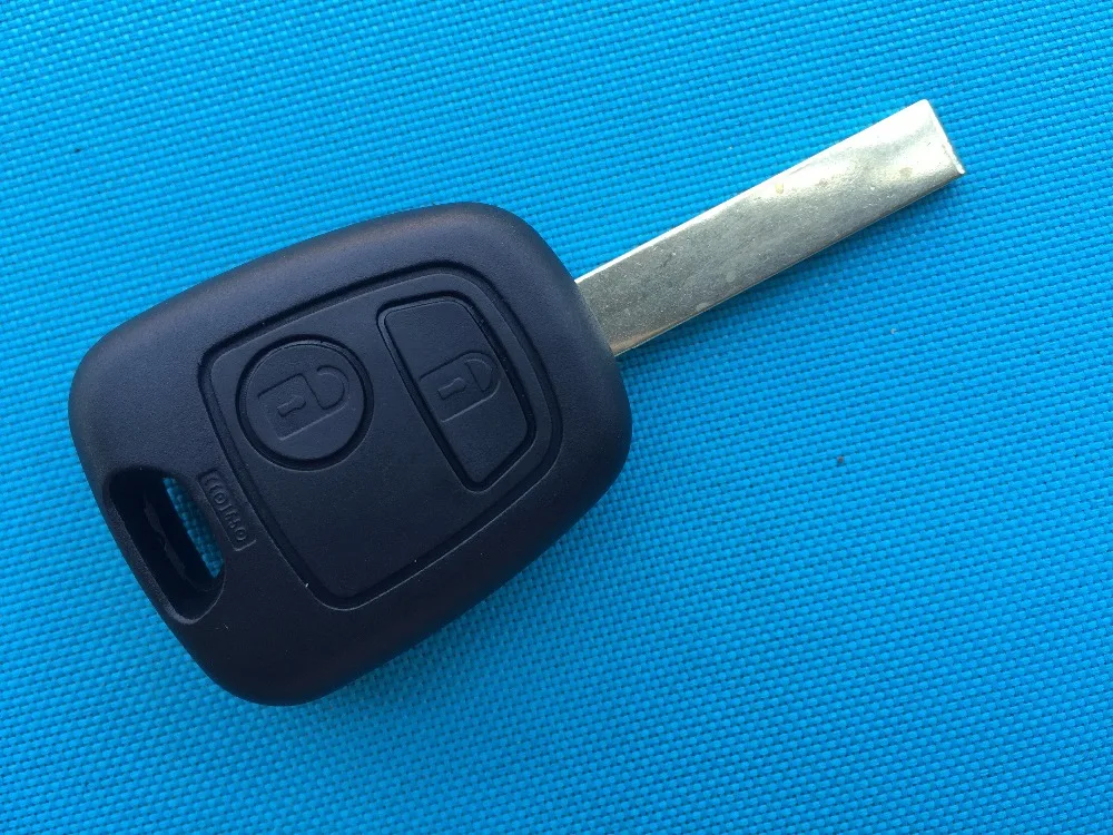 For Peugeot 2 Button 107 207 206 307 Remote Key Fob Case Shell Uncut ...