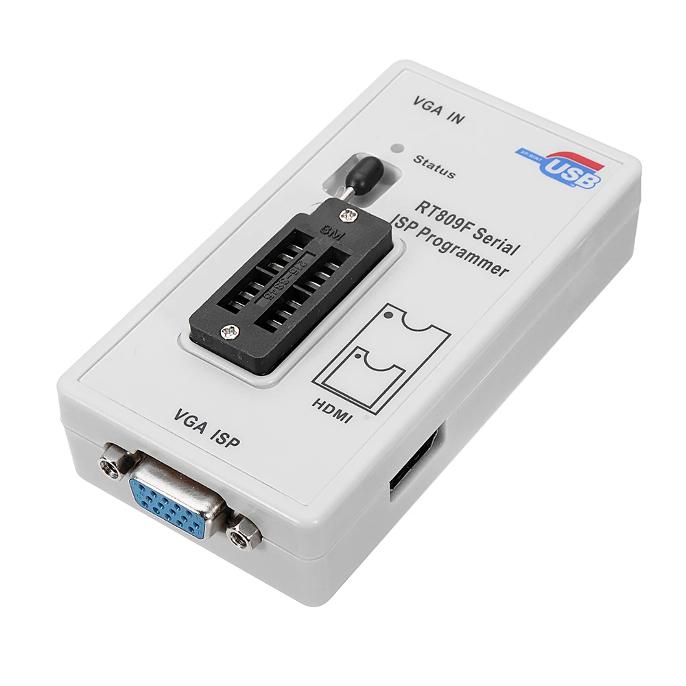 Original Rt809f Programmer +12 Adapters+sop8 Ic Clip+cd+1.8v / Sop8 Adapter Vga Lcd Isp ...