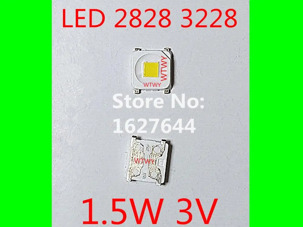 50pcs Led 3228 2828 Led Backlight Tv High Power 1.5w 3v Led Backlight ...