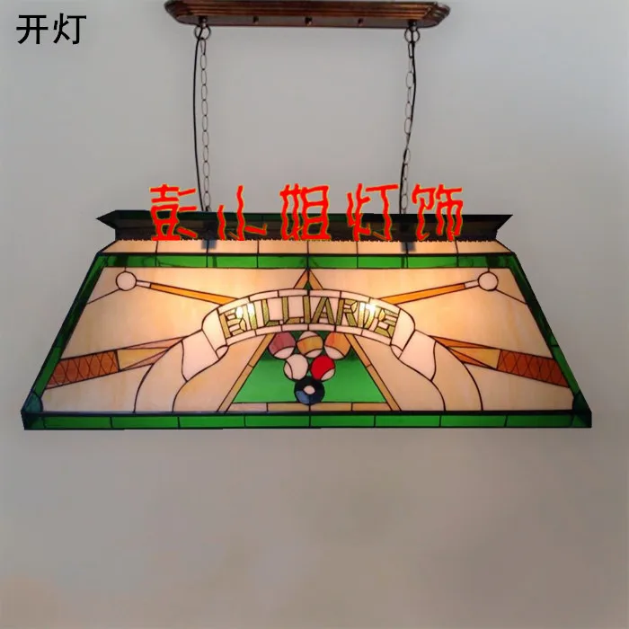 Continental retro snooker room pool hall lighting Dining engineering ...