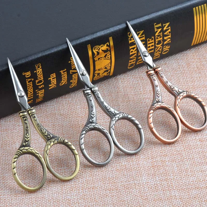 Zakka Vintage Titanium Scissor Handmade Cross Stitch Scissors ...