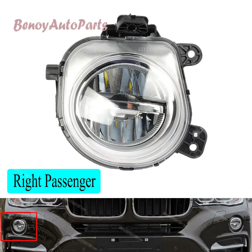 63177317252 กันชนหน้าขวาไฟตัดหมอก LED สำหรับ BMW X3 F25 X4 F26 X5 F15 ...