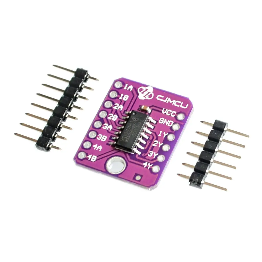 7400 SN74HC00D four 2 positive input NAND gate module development board ...