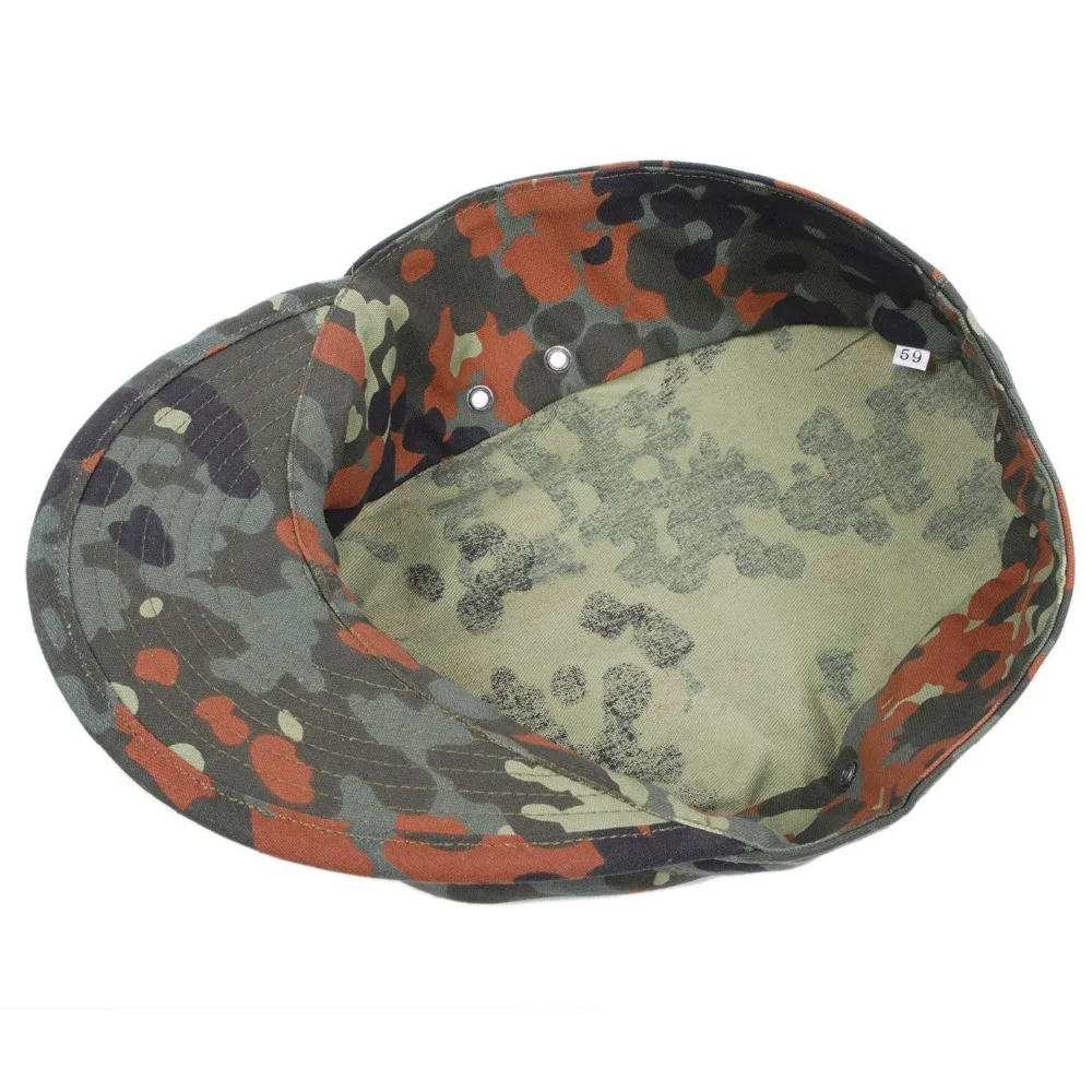 WW2 GERMAN ARMY FLECKTARN CAMO MILITARY CAMOUFLAGE FIELD CAP HAT IN ...