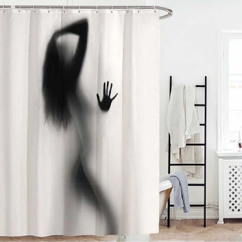 Creativity Sexy shadow Shower Curtains Rideau de douche Cortina de ...