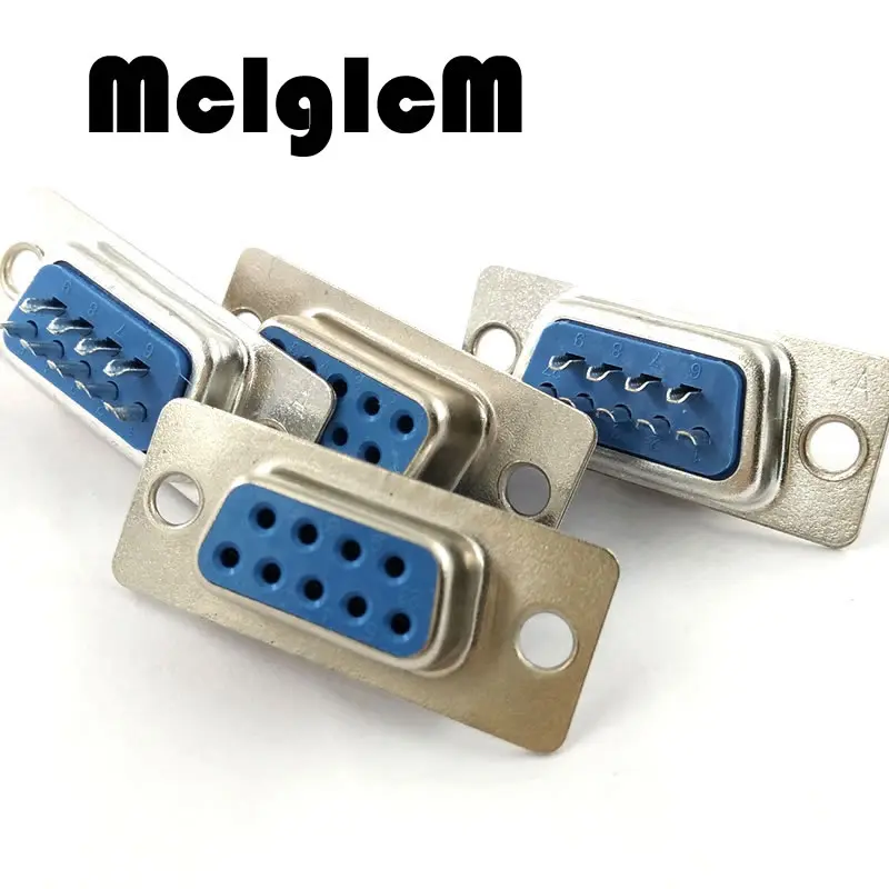 100pcs/lot RS232 Serial Port Connector DB9 female socket / Plug ...