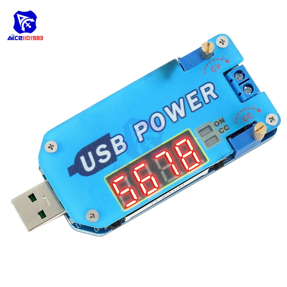 15w Adjustable Dc-dc Cc Cv Usb 5v To 3.3v 9v 12v 24v 30v Step Up/down ...