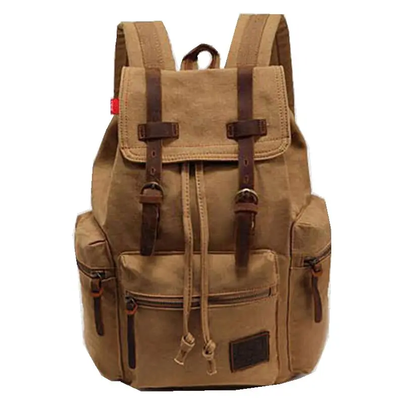 2015 New Casual Canvas Men Backpack Retro Vintage Male Students School ...