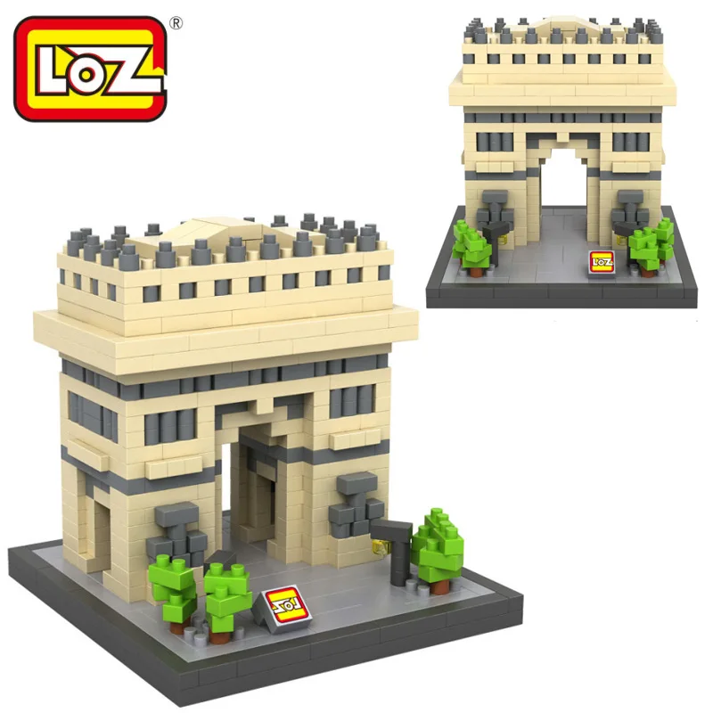 Loz Diamond Blocks World Famous Architecture Paris Arc de Triomphe Mini ...