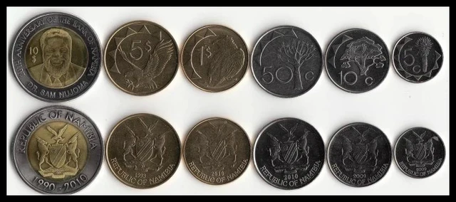 Set 6pcs Namibia Coins Sets Beautiful Africa 100% real and Original Coin for Collection UNC New ...