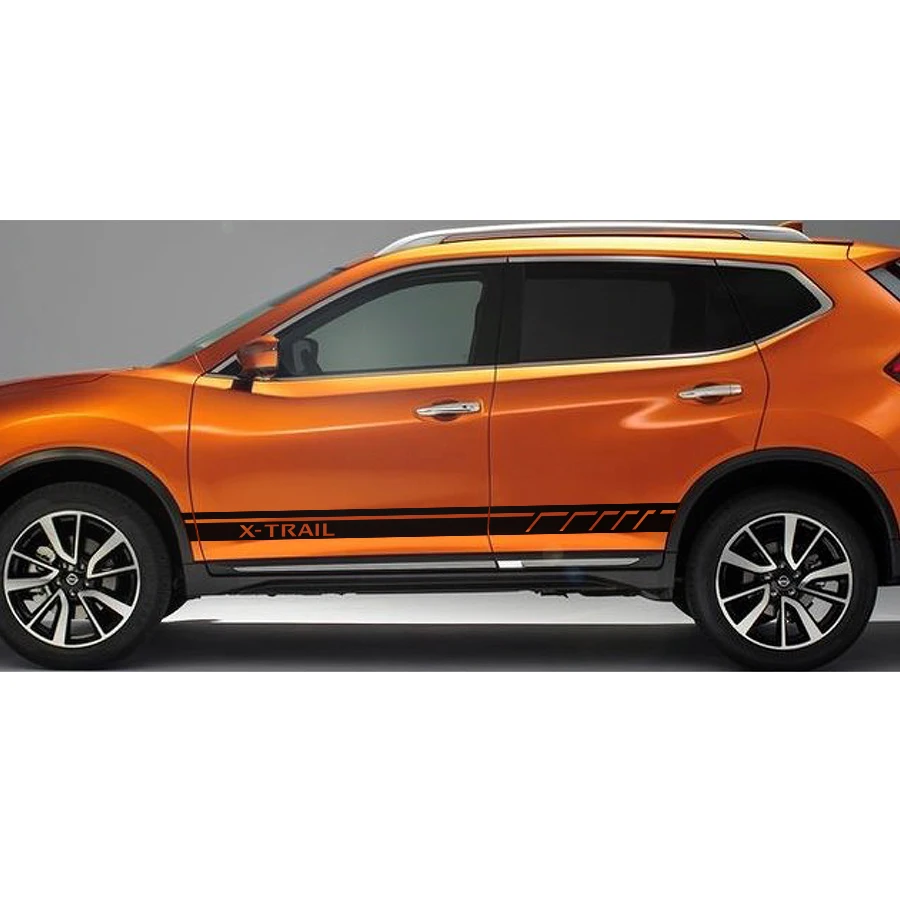 car stickers 2 PC racing Gradient side door stripe graphic Vinyl car ...