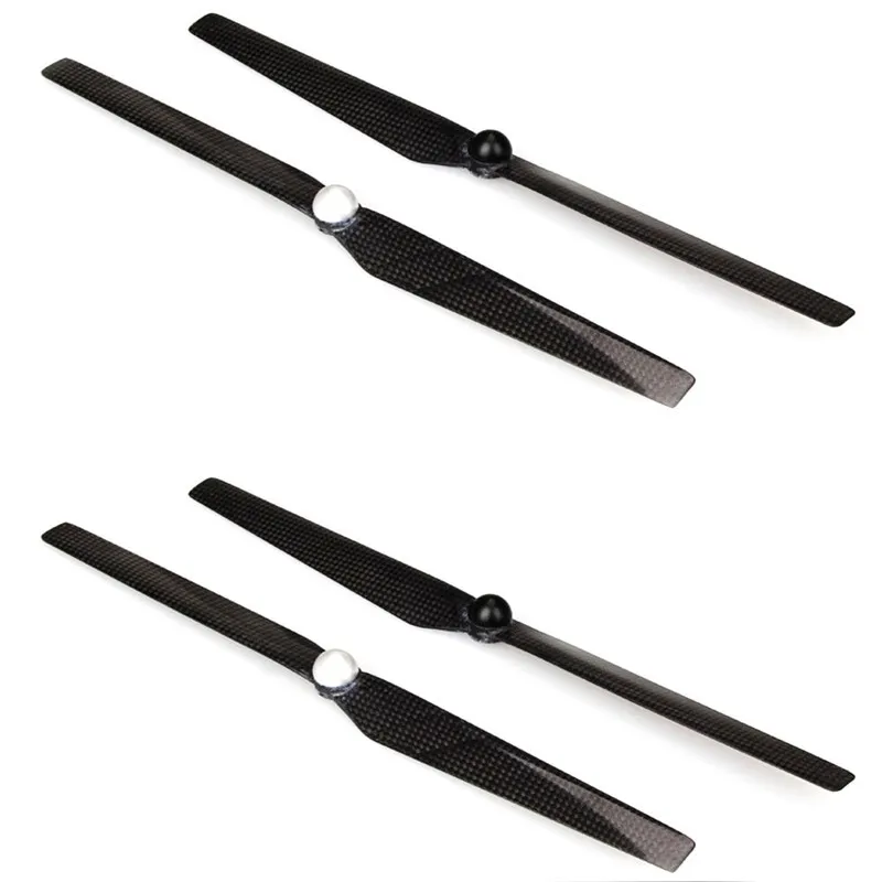 2Pair YUNEEC Q500 1330 Carbon Fiber Propeller Self lock Self tighten 13 ...