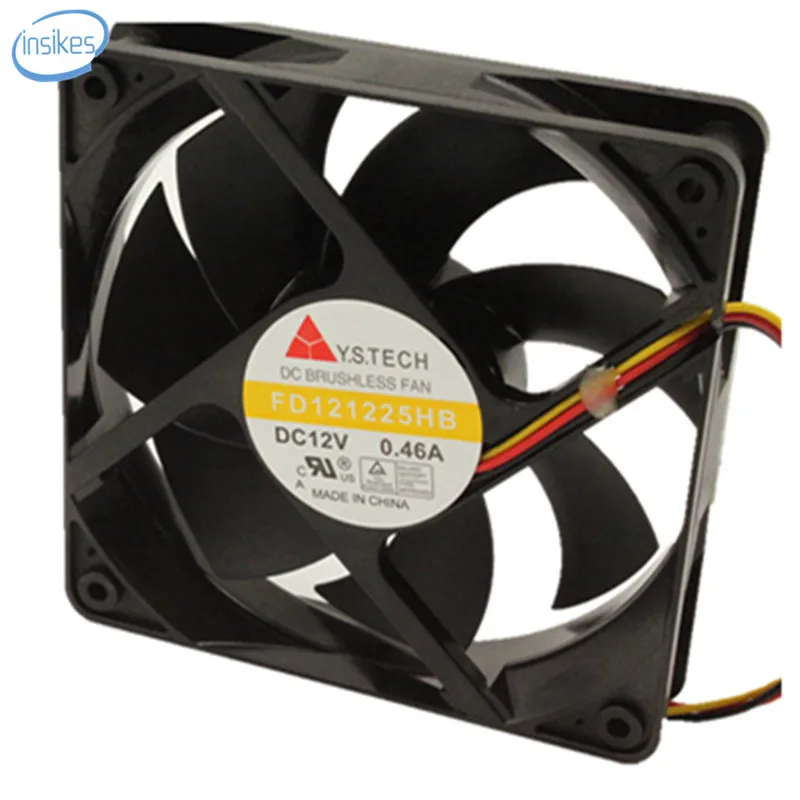 FD121225HB Big Air Cooling Fan DC 12V 0.46A 2600RPM 12025 120*120*25mm ...