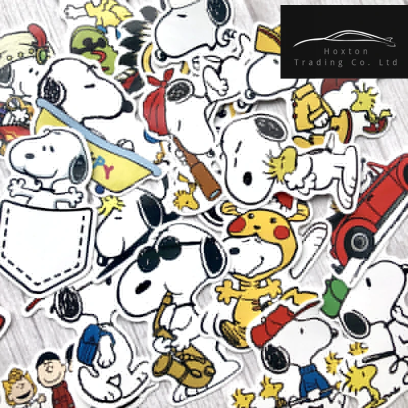 20Pcs Funny Cute Snoopy Stickers for Laptop Car Styling Phone Luggage ...