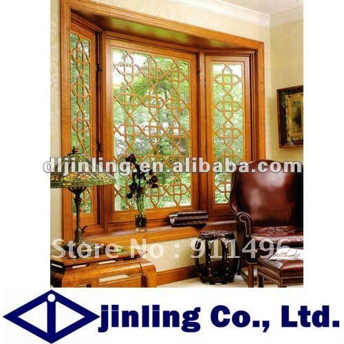 Wooden Windows Grill Design