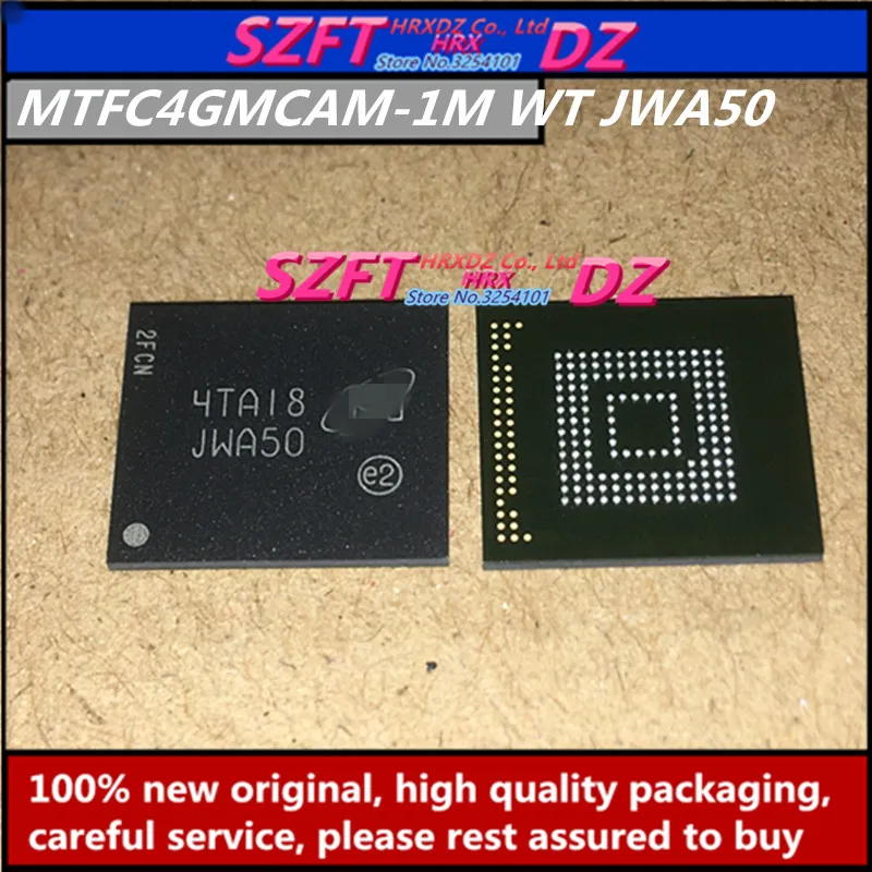 SZFTHRXDZ 100% nuevo original 2 uds MTFC4GMCAM 1M WT JWA50 EMMC 4GB BGA ...