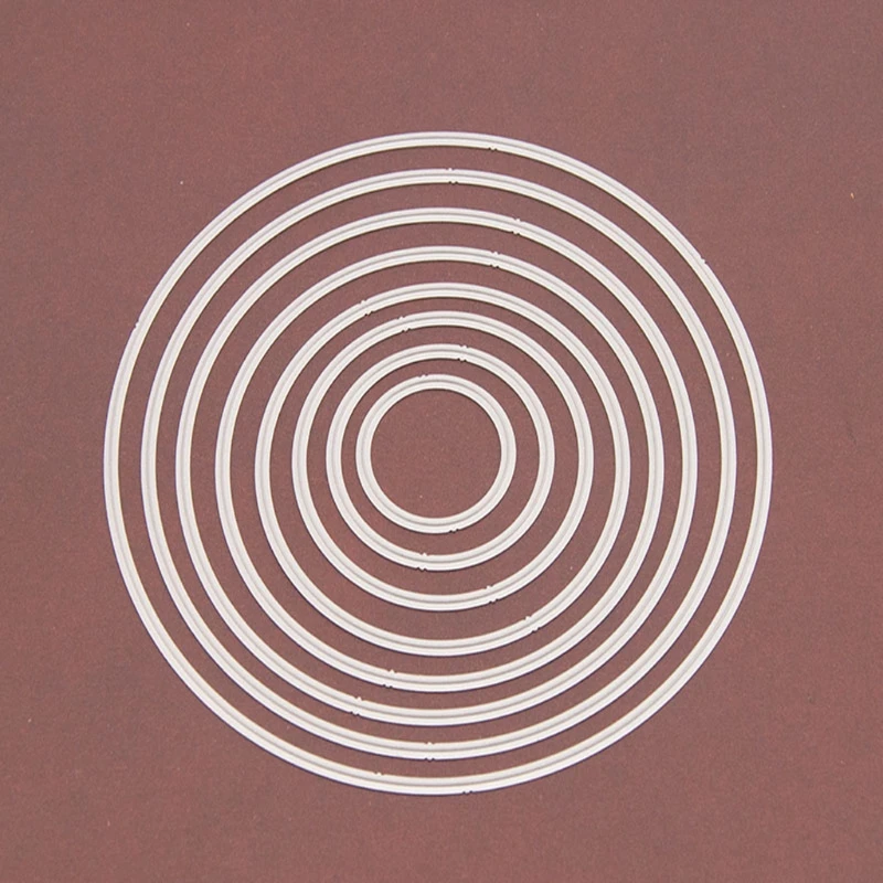 Round Cutting Dies Stencil DIY Scrapbooking Embossing Album Paper Card ...