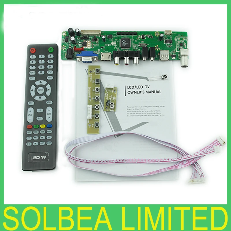 Universal HDMI CVBS RF USB VGA Audio Vedio TTL LVDS Controller Board ...