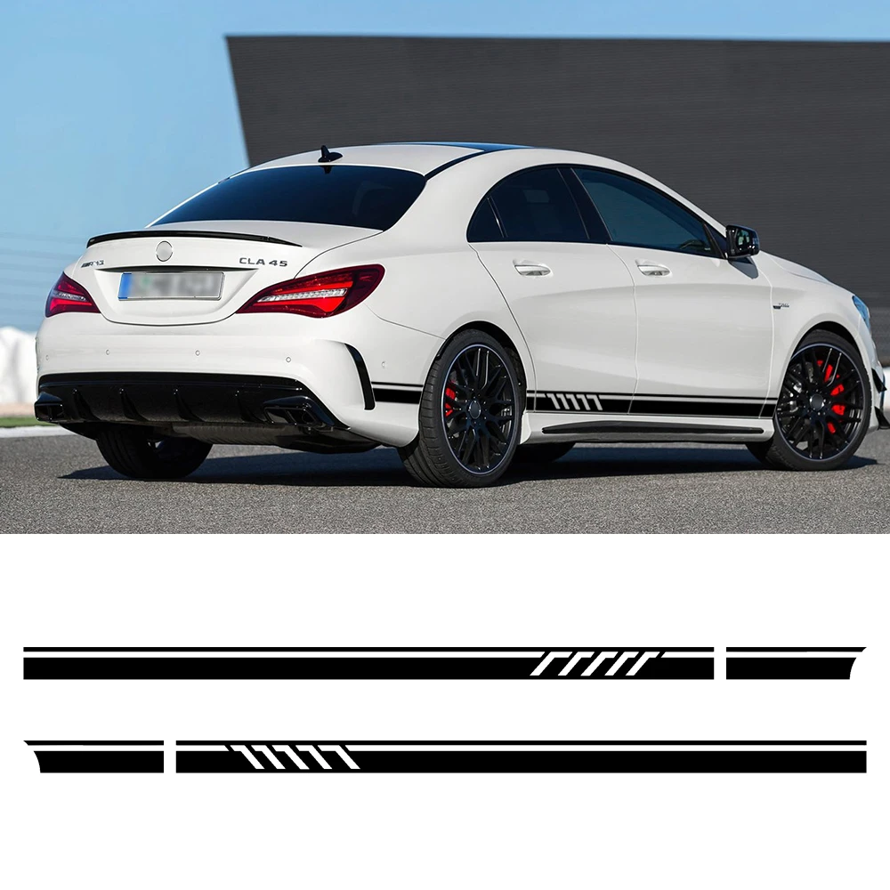 Aliexpress.com : Buy Edition 1 Racing Door Side Stripes Skirt Decal ...