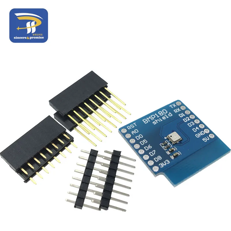 Electronic Components & Semiconductors BMP180 Temperature Pressure Shield for D1 Mini WeMos ...