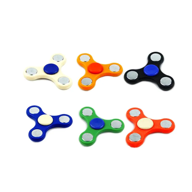2pcs 4cm Fidget Spinner Plastic Anti Stress Hand Spinner Mini Plastic ...