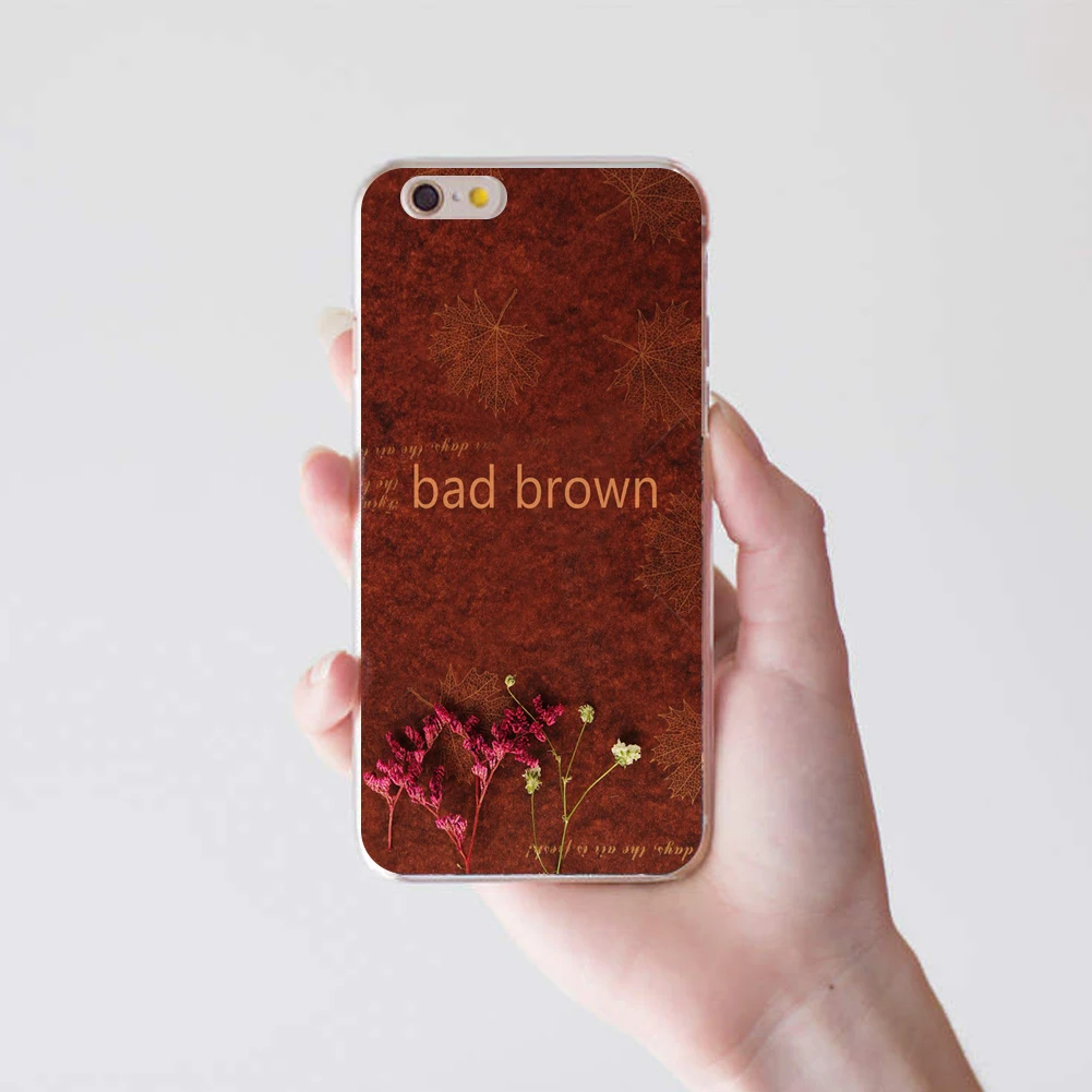 Simple Bad Brown Print Phone Back Case Cover for iPhone 6|cover for ...