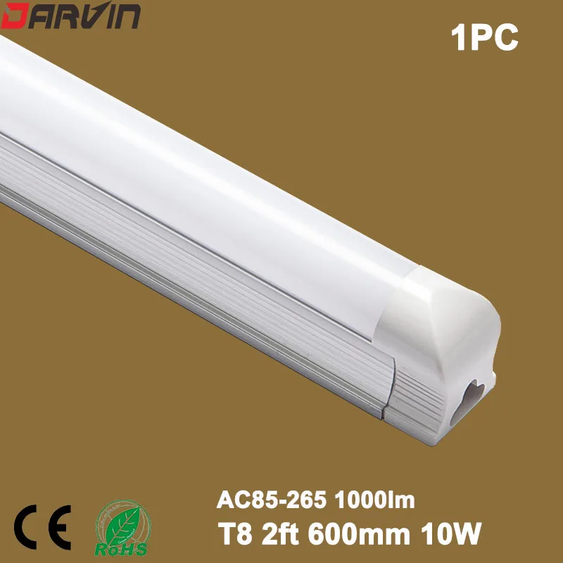 led tube t8 Light Integrated Led Light T8 2ft 600mm 10W Fluorescent ...