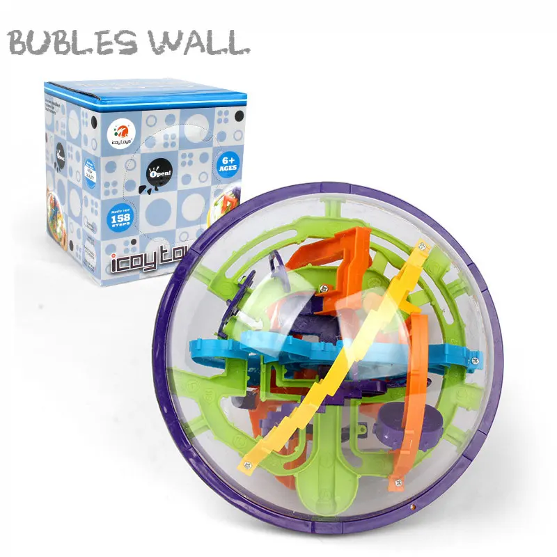 158 Step 3D Magic Intellect Ball Marble Puzzle Game perplexus magnetic ...